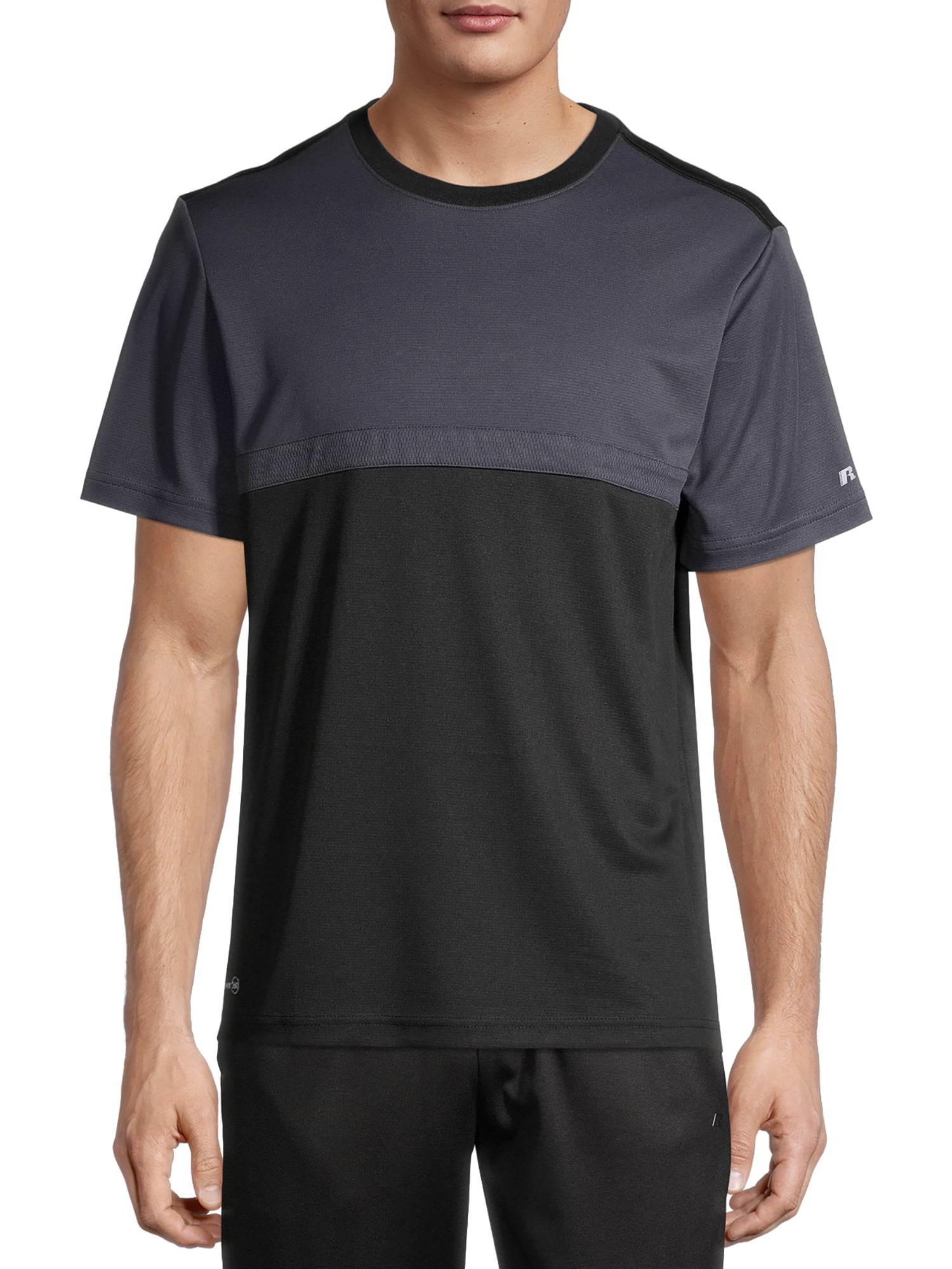 Russell Men's and Big Men's Active Colorblocked T-Shirt, up to Size 5XL ...