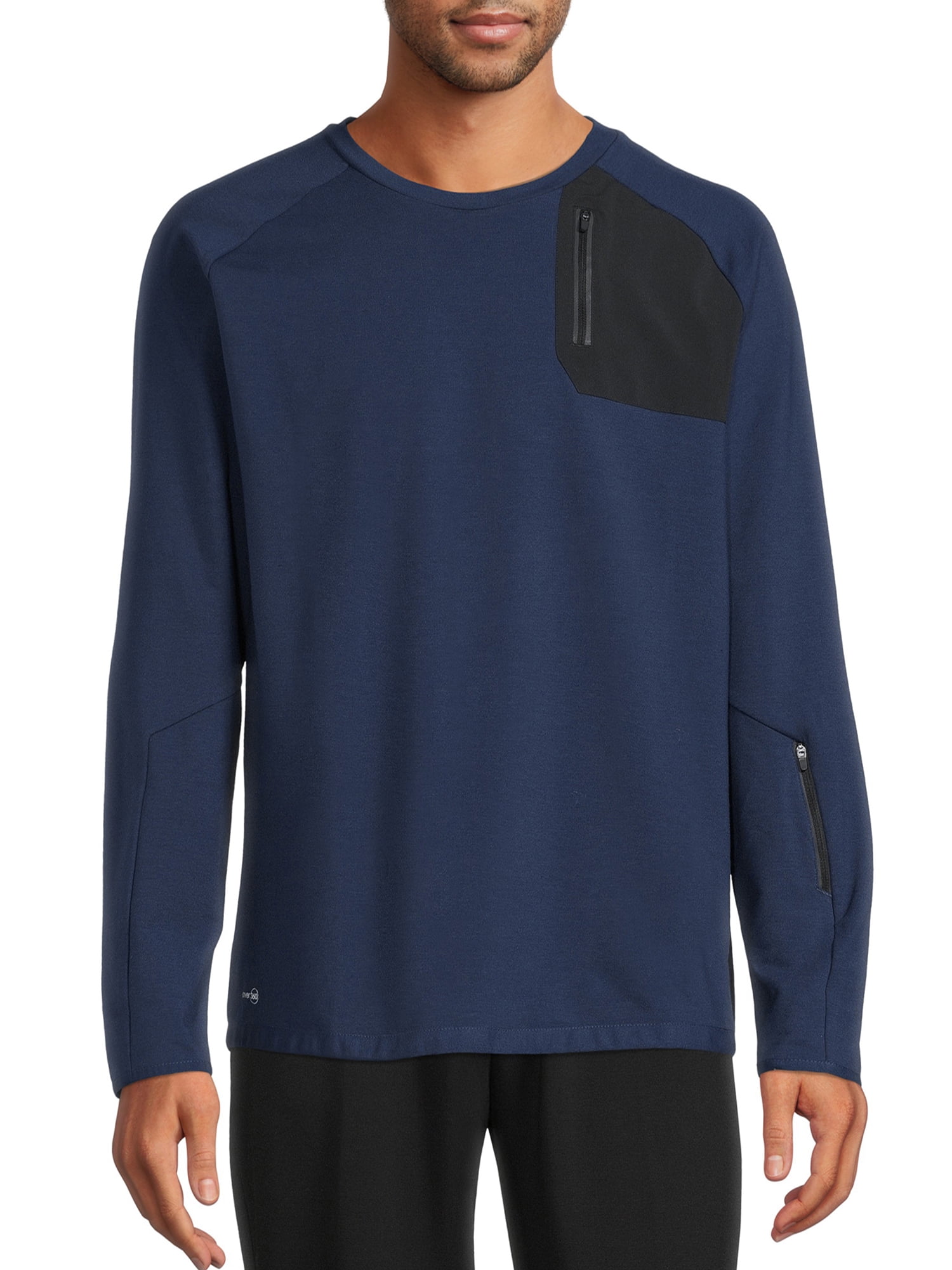 Russell Men's and Big Men's Tech Top with Long Sleeves, Sizes up to 5XL ...