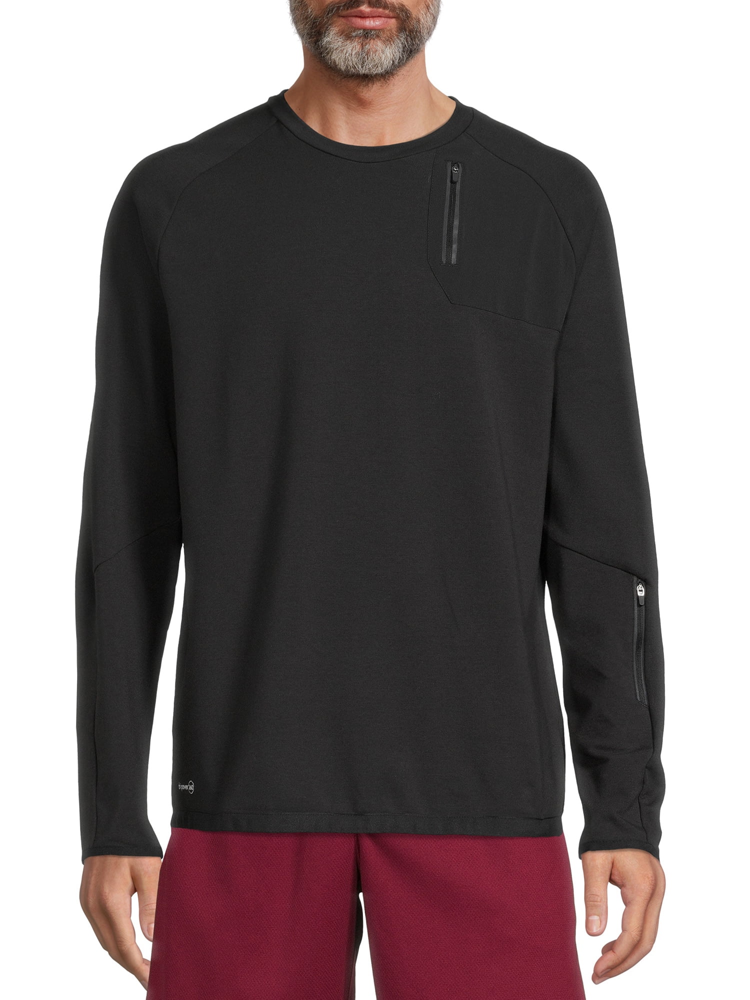 Russell Men's and Big Men's Tech Top with Long Sleeves, Sizes up to 5XL ...