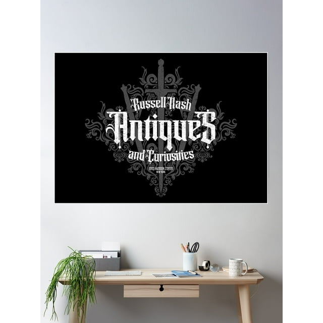 Russell Nash Antiques Poster Wall Art, Modern Wall Decor For Living ...