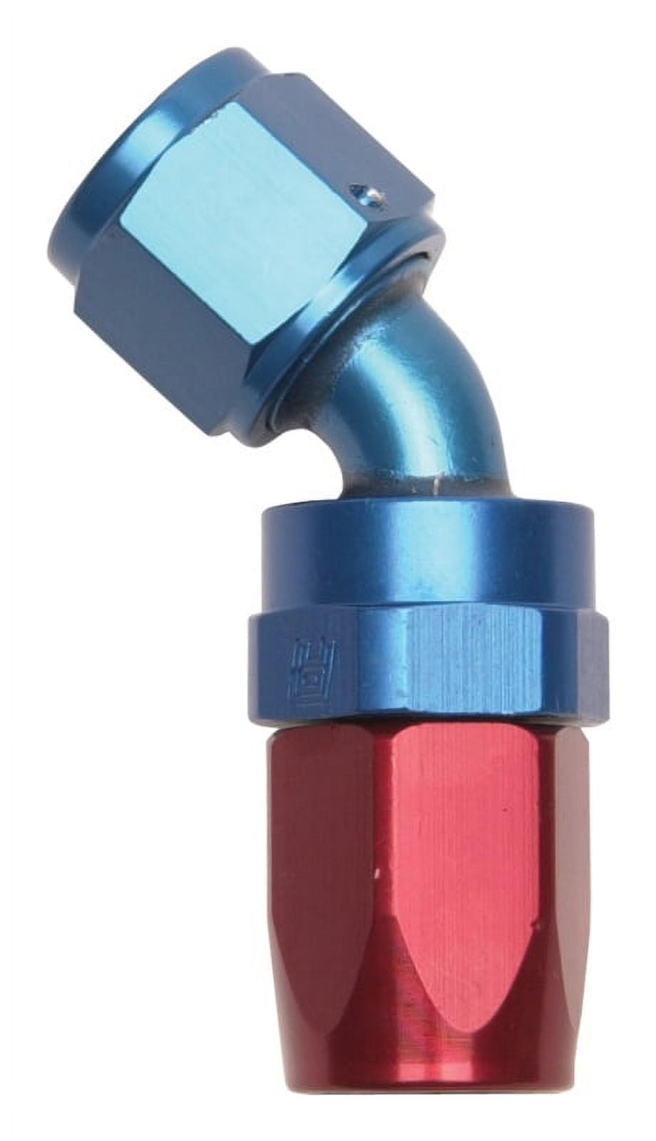 Russell Performance -12 AN Red/Blue 45 Degree Full Flow Swivel Hose End ...