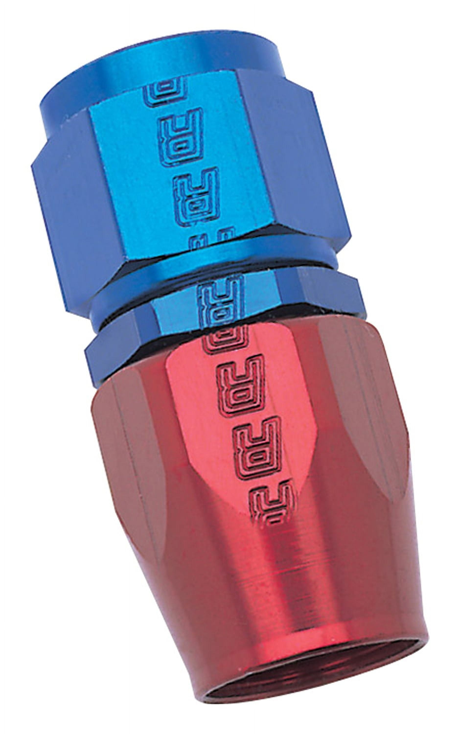 Russell Performance -12 AN Red/Blue Straight Full Flow Hose End ...