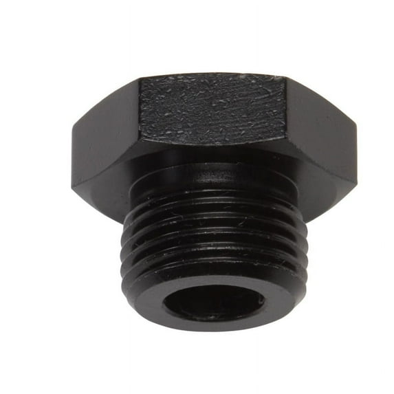 Russell Performance -6 AN Straight Thread Plug (Black) - Walmart.com