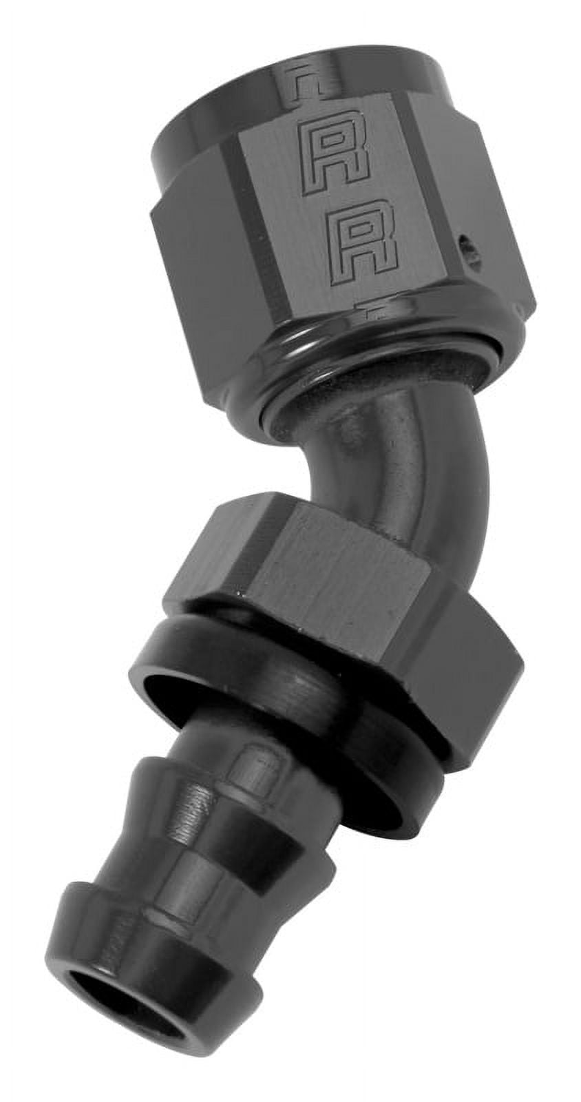 Russell Performance -6 AN Twist-Lok 45 Degree Hose End (Black ...