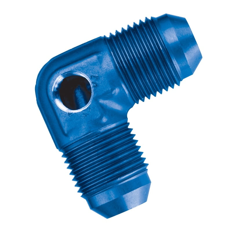 Russell Performance -8 AN Blue 90 Degree Fuel Pressure Adapter ...