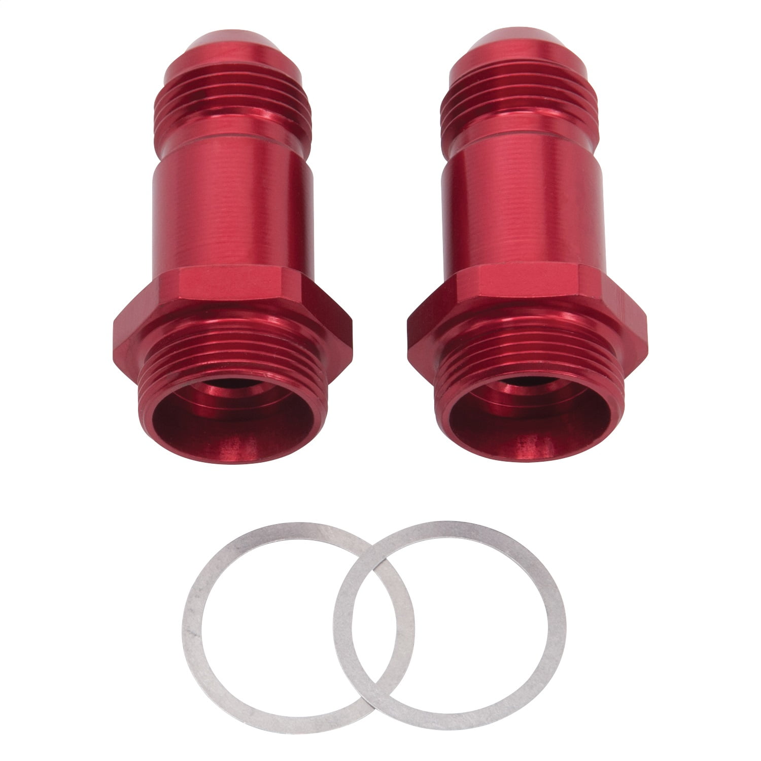 Russell Performance -8 AN Carb Adapter Fittings (2 pcs.) (Red ...