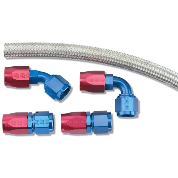 Russell Performance Holley - Fuel Pump to -8 Dual Inlet Kit (For ...