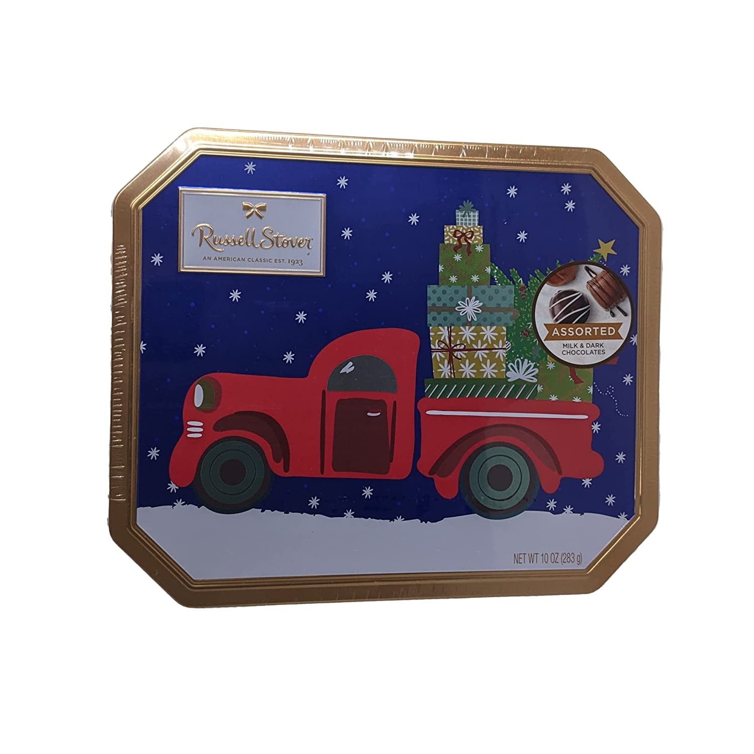 Russell Stover Holiday Assorted Chocolate Classic Christmas Tin ...