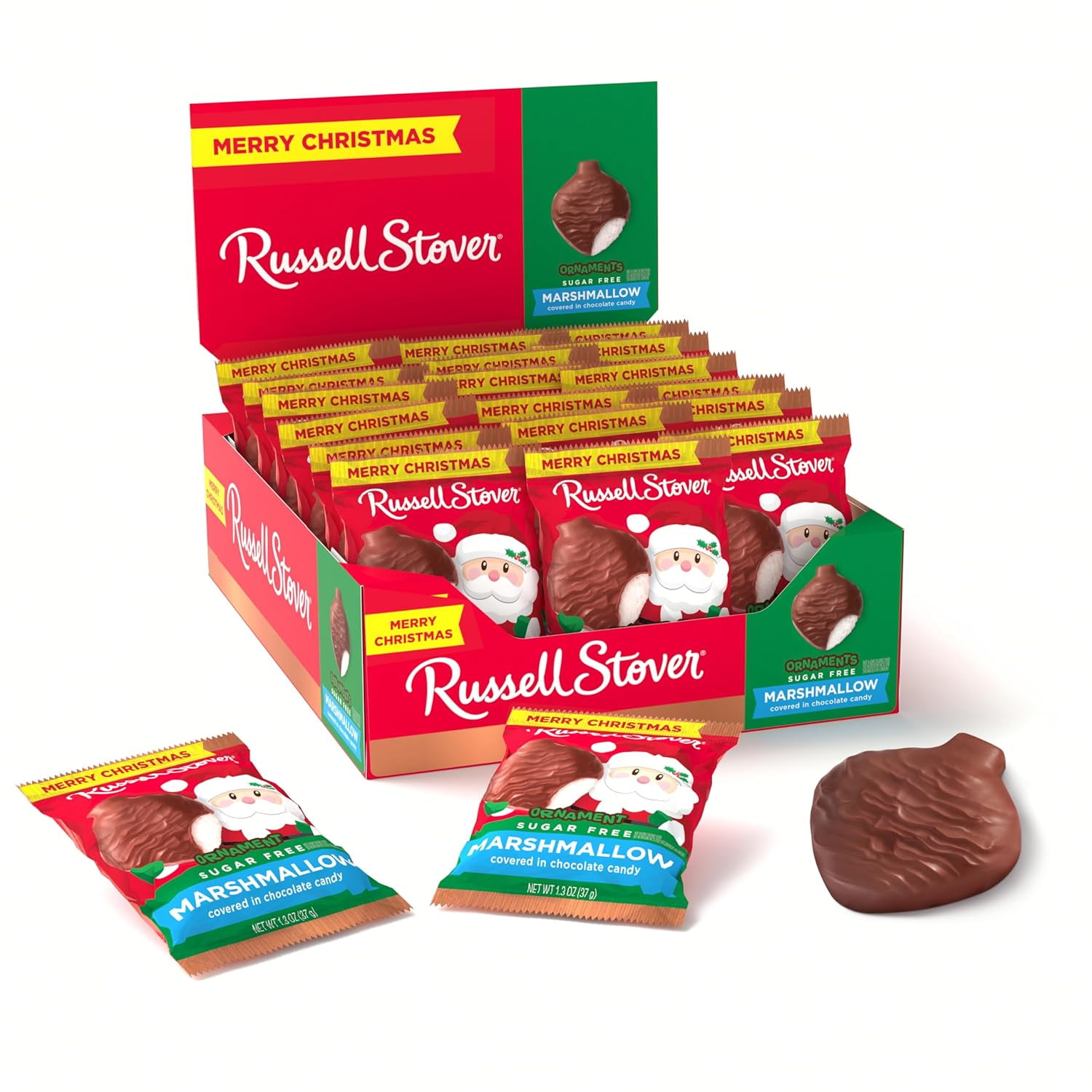 RUSSELL STOVER Christmas Sugar Free Marshmallow Chocolate Candy ...