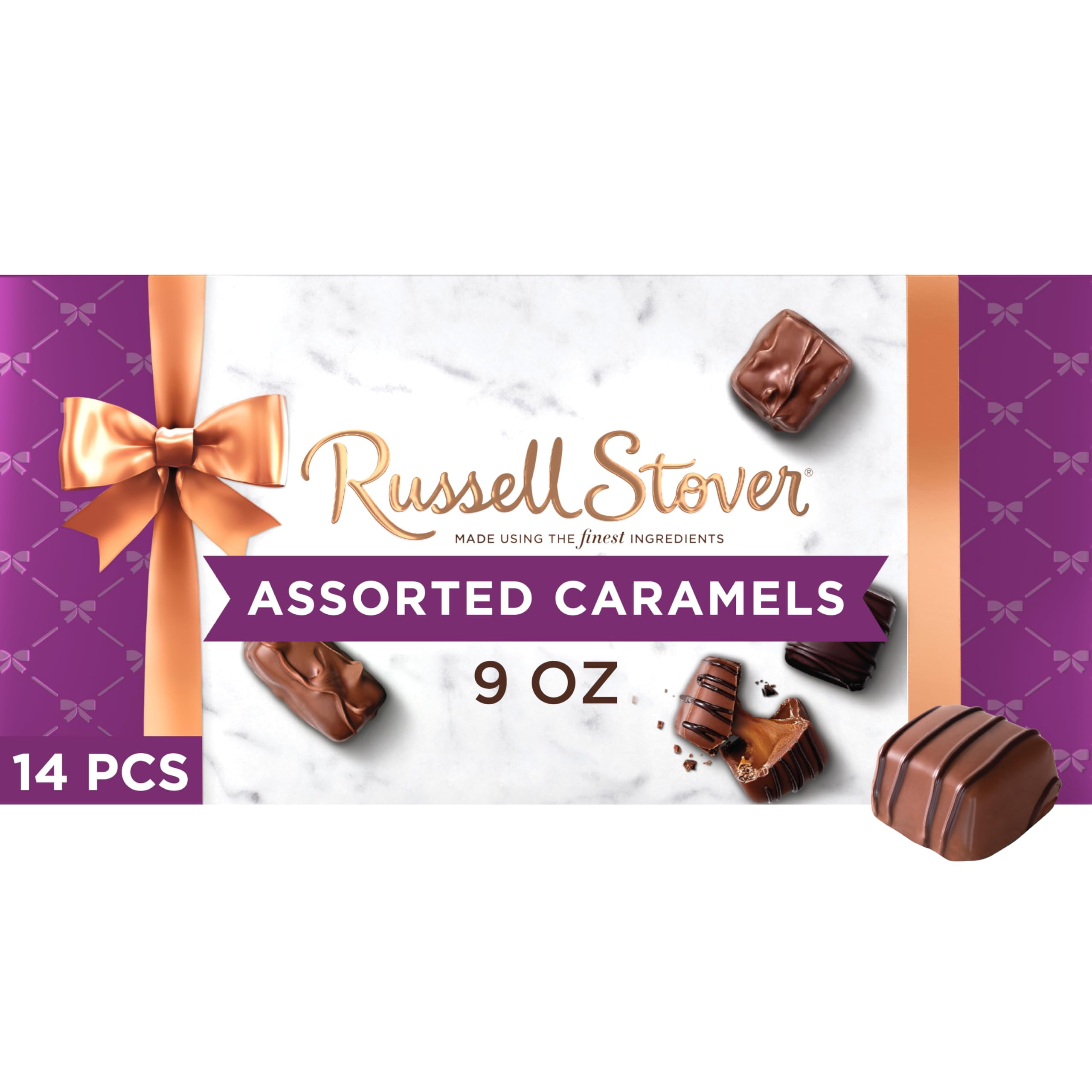 Russell Stover Assorted Caramels BCF26 in Milk and Dark Chocolate ...