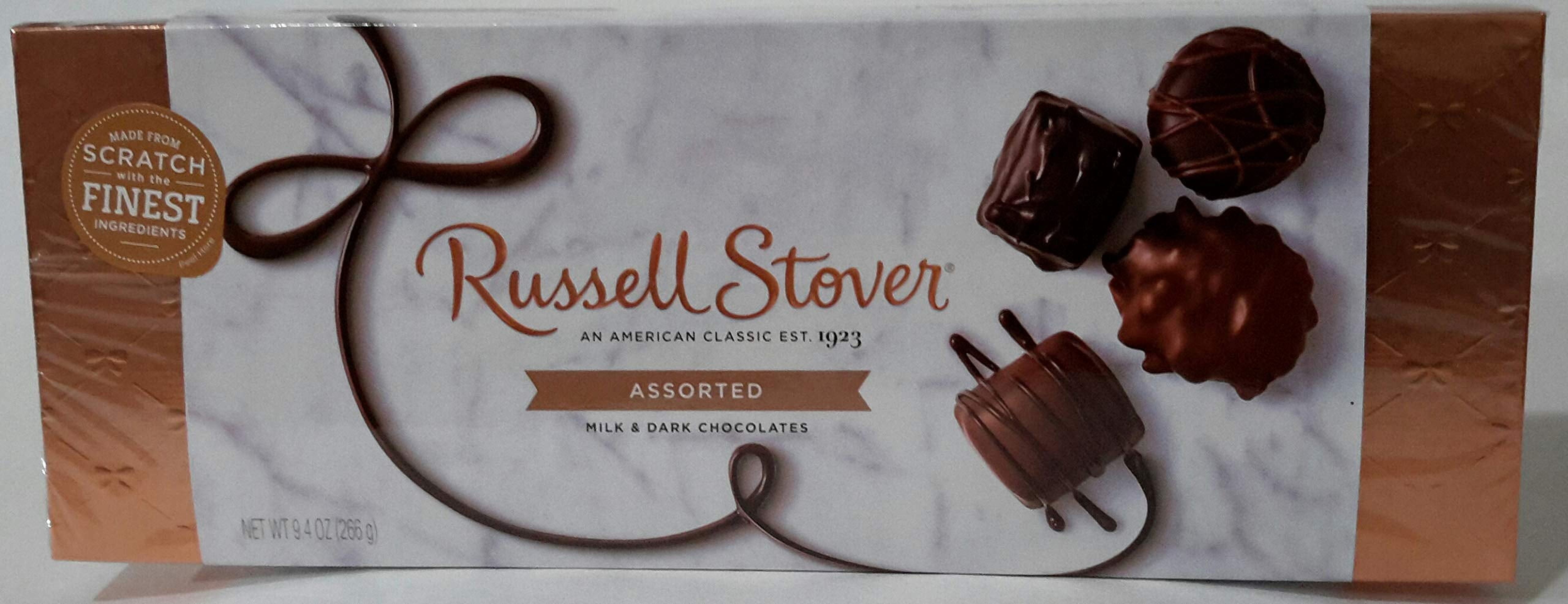 Russell Stover, Assorted Milk and Dark Chocolates, Chocolate Gift Box ...
