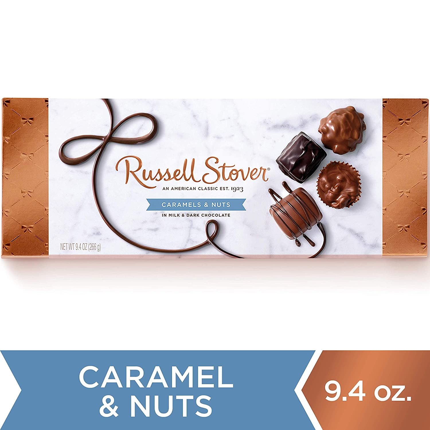 Russell Stover, Caramel and Nuts in Milk and Dark Chocolate, Assorted ...