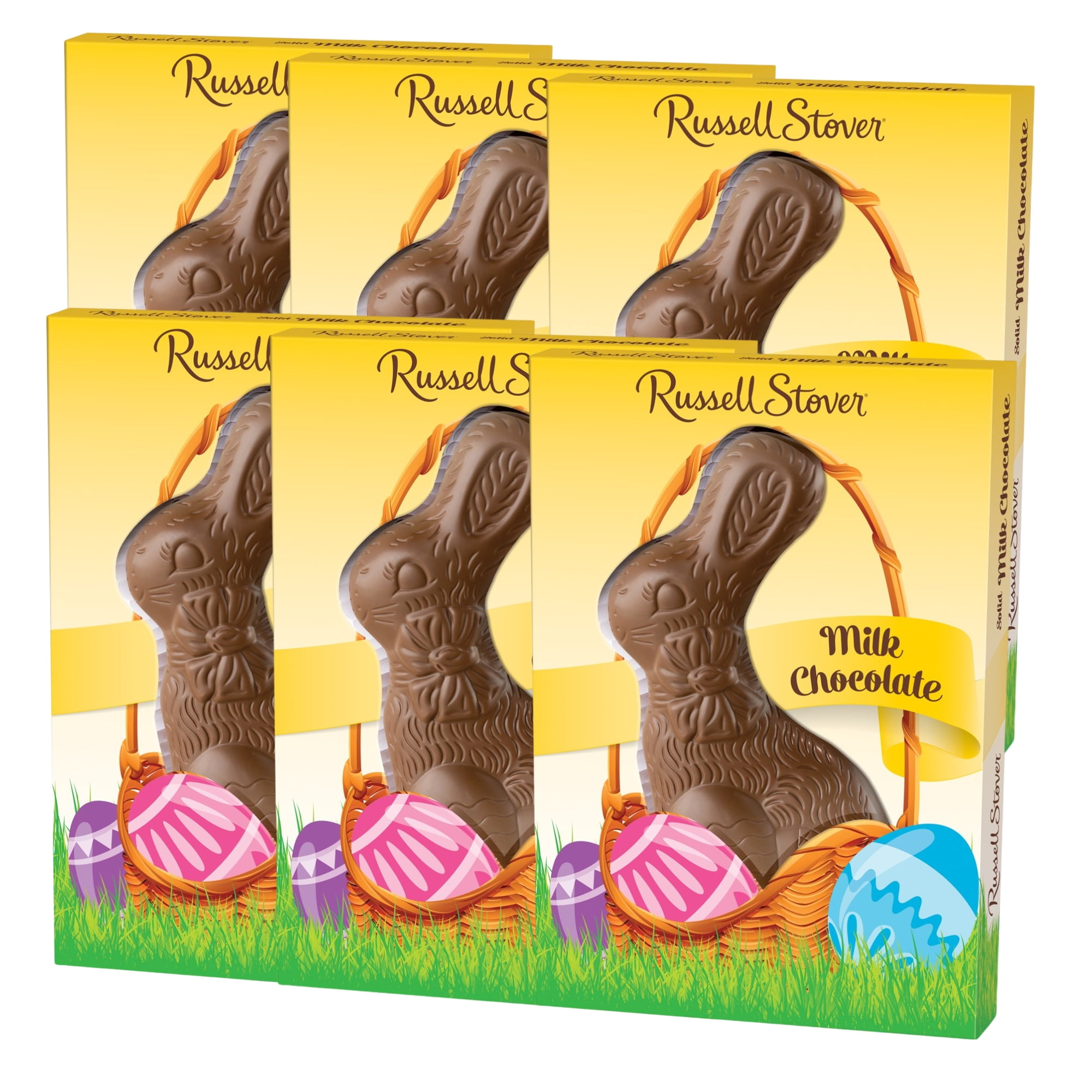 Russell Stover Milk Chocolate Easter Rabbit, Easter Bunny Shaped ...