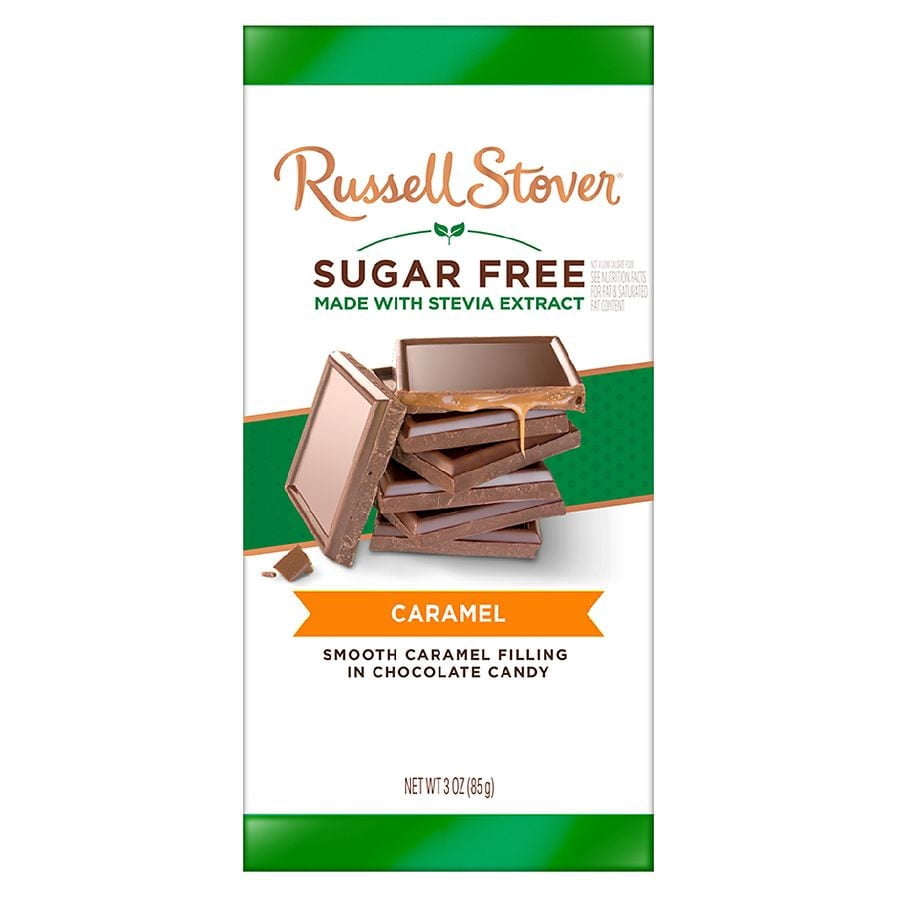 Russell Stover Sugar Free Caramel Chocolate Candy3.0oz Pack of 2 ...