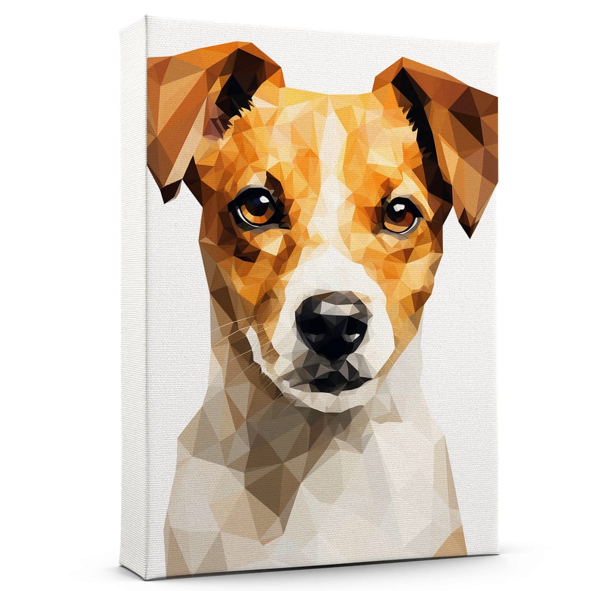 Russell Terrier Colorful Dog Wall Decor Animal Wall Art, Dog Polygon ...