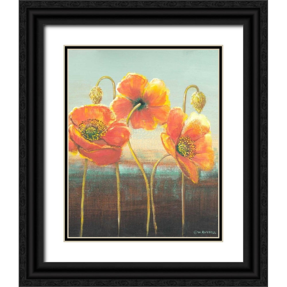 Russell, Wendy 15x18 Black Ornate Wood Framed with Double Matting ...