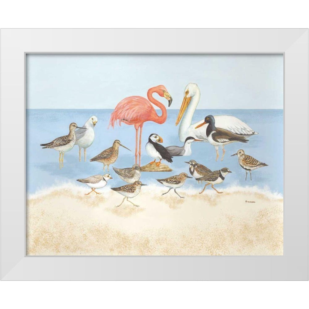 Russell, Wendy 32x26 White Modern Wood Framed Museum Art Print Titled ...