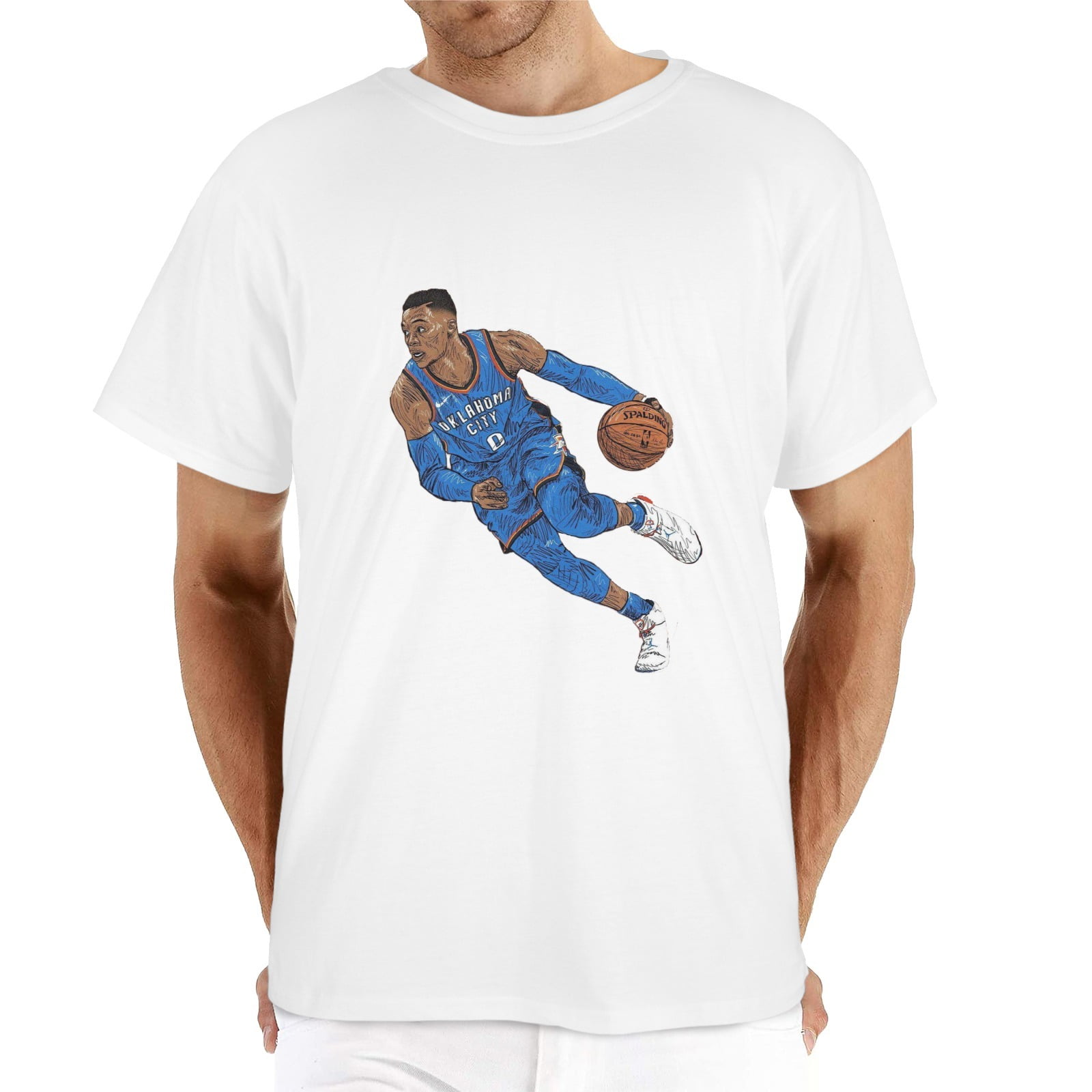 Russell Westbrook Men's Heavy Cotton T-Shirt – Daily Wear, Travel & Gym ...