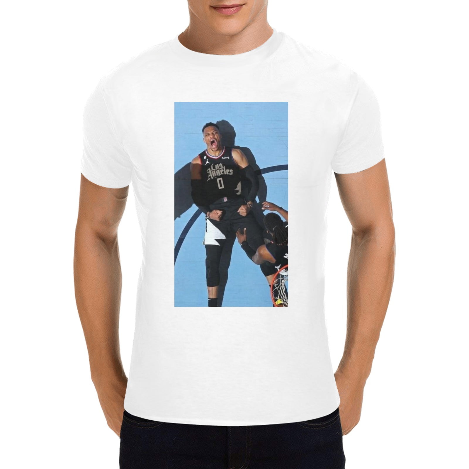 Russell Westbrook Men's Heavy Cotton T-Shirt – Daily Wear, Travel & Gym ...