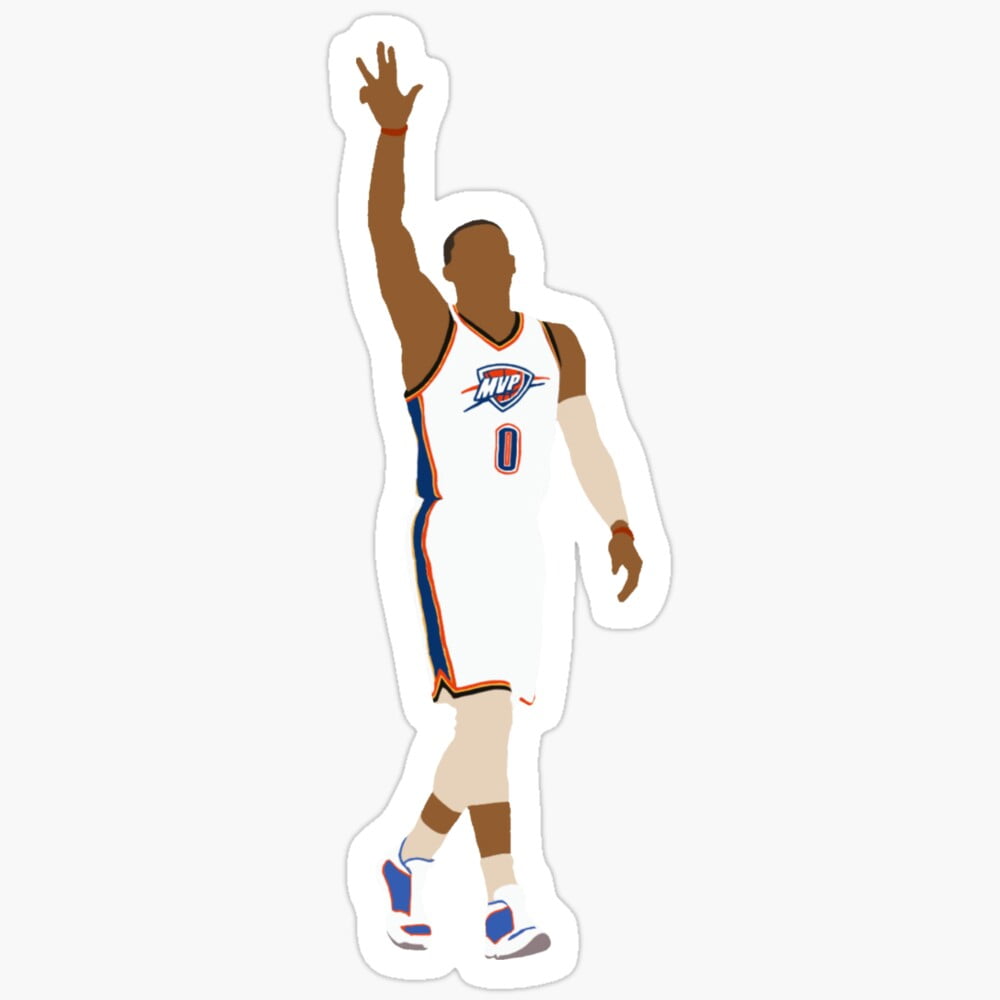 Russell Westbrook Mvp Sticker Phone Decal Water Bottle Stickers Car ...