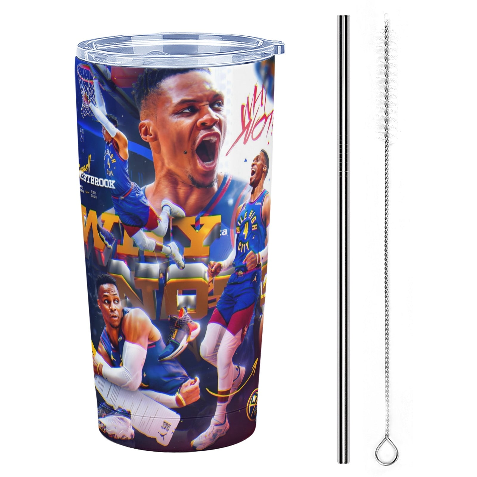 Russell Westbrook Personalised Travel Mug has an iconic print, is ...