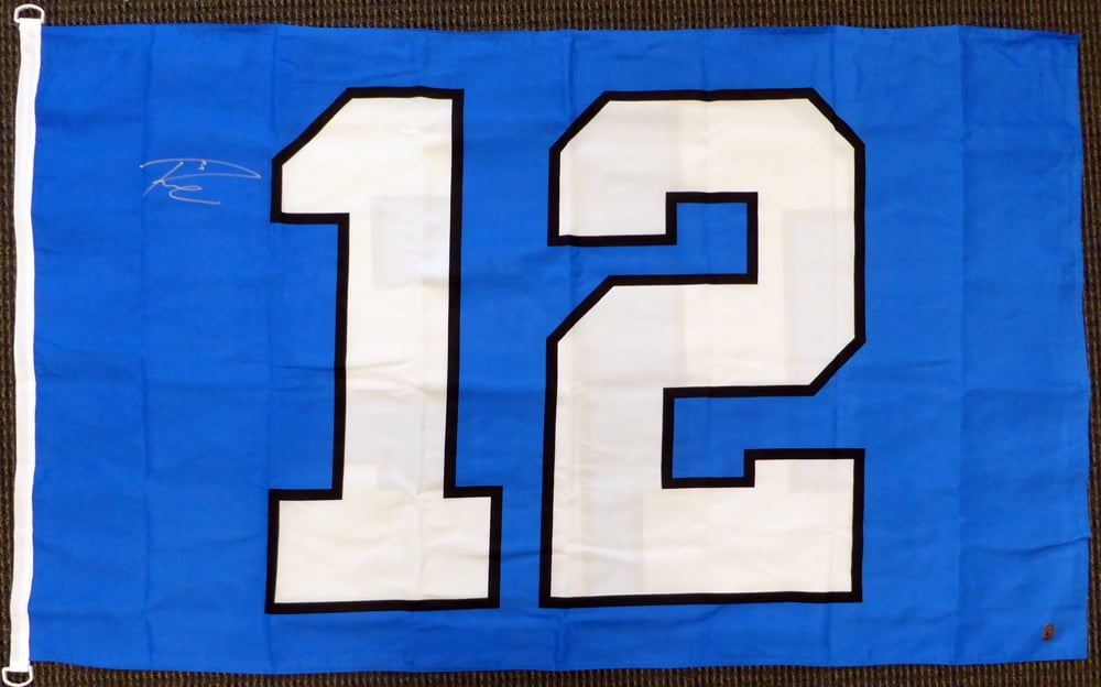 Russell Wilson Autographed Seattle Seahawks 12th Man 3x5 12 Flag RW ...