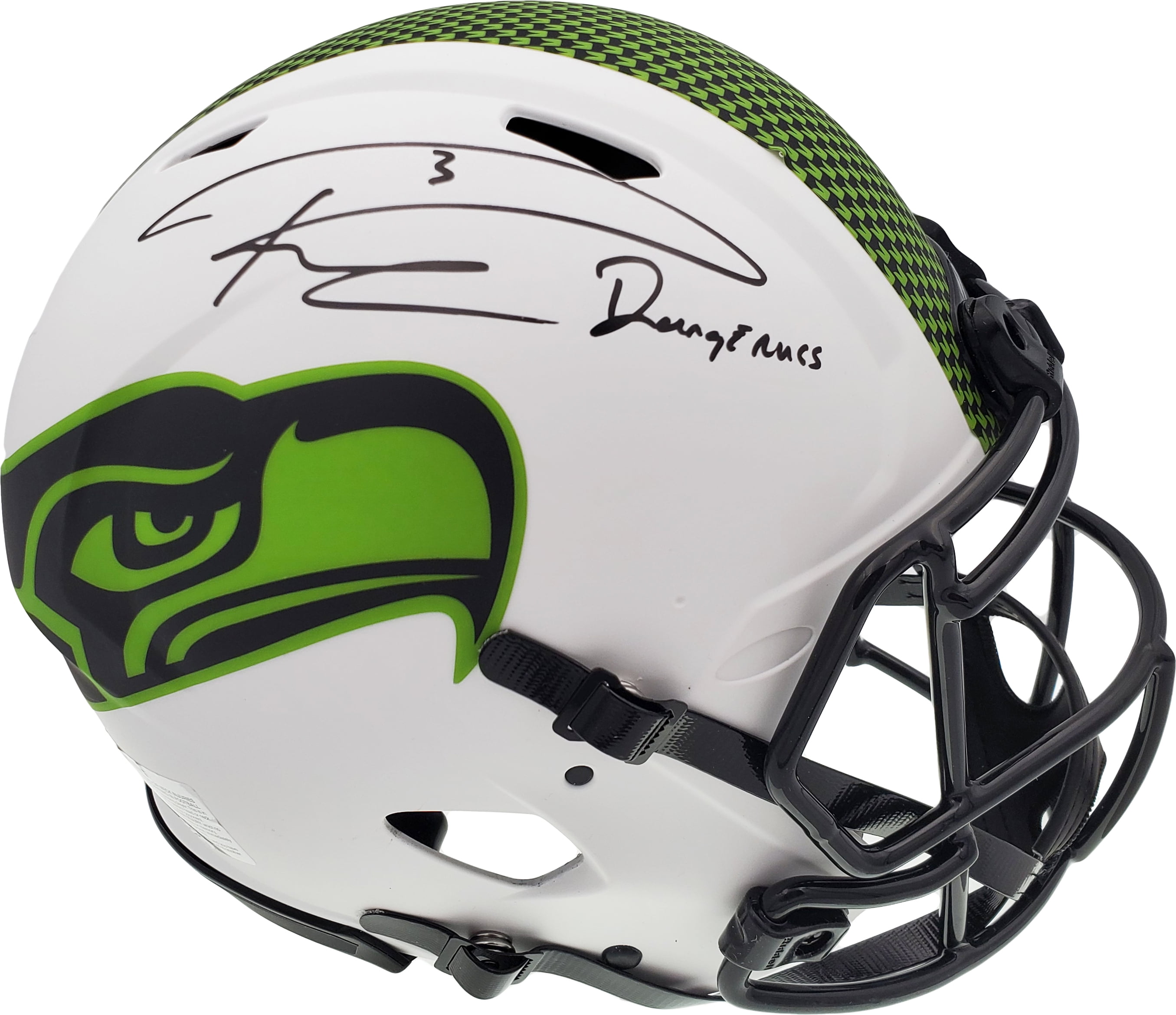 Russell Wilson Autographed Seattle Seahawks White Lunar Eclipse Full ...