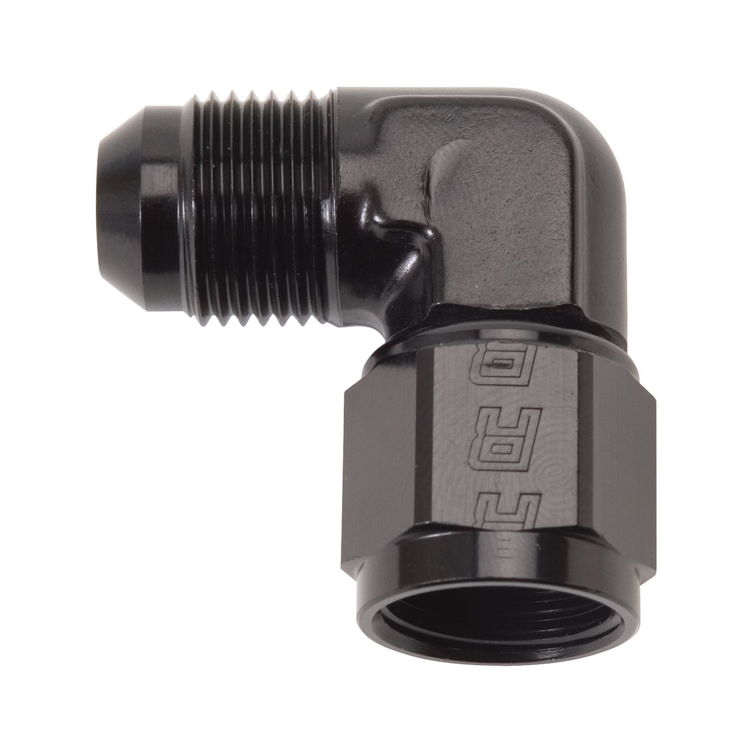 Russell by Edelbrock 614805 Black -6 AN 90 Degree Male AN to Female AN ...