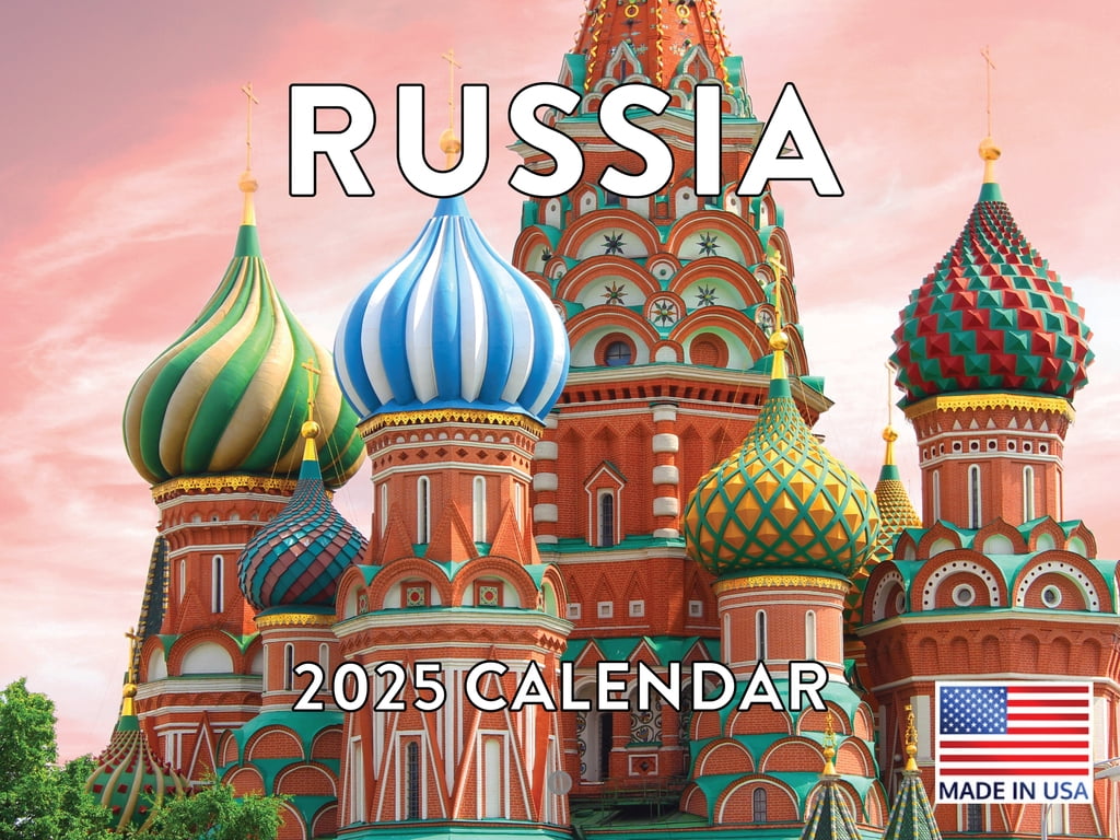 Russia Calendar 2025 Monthly Wall Calender 12 Month | American Made In ...