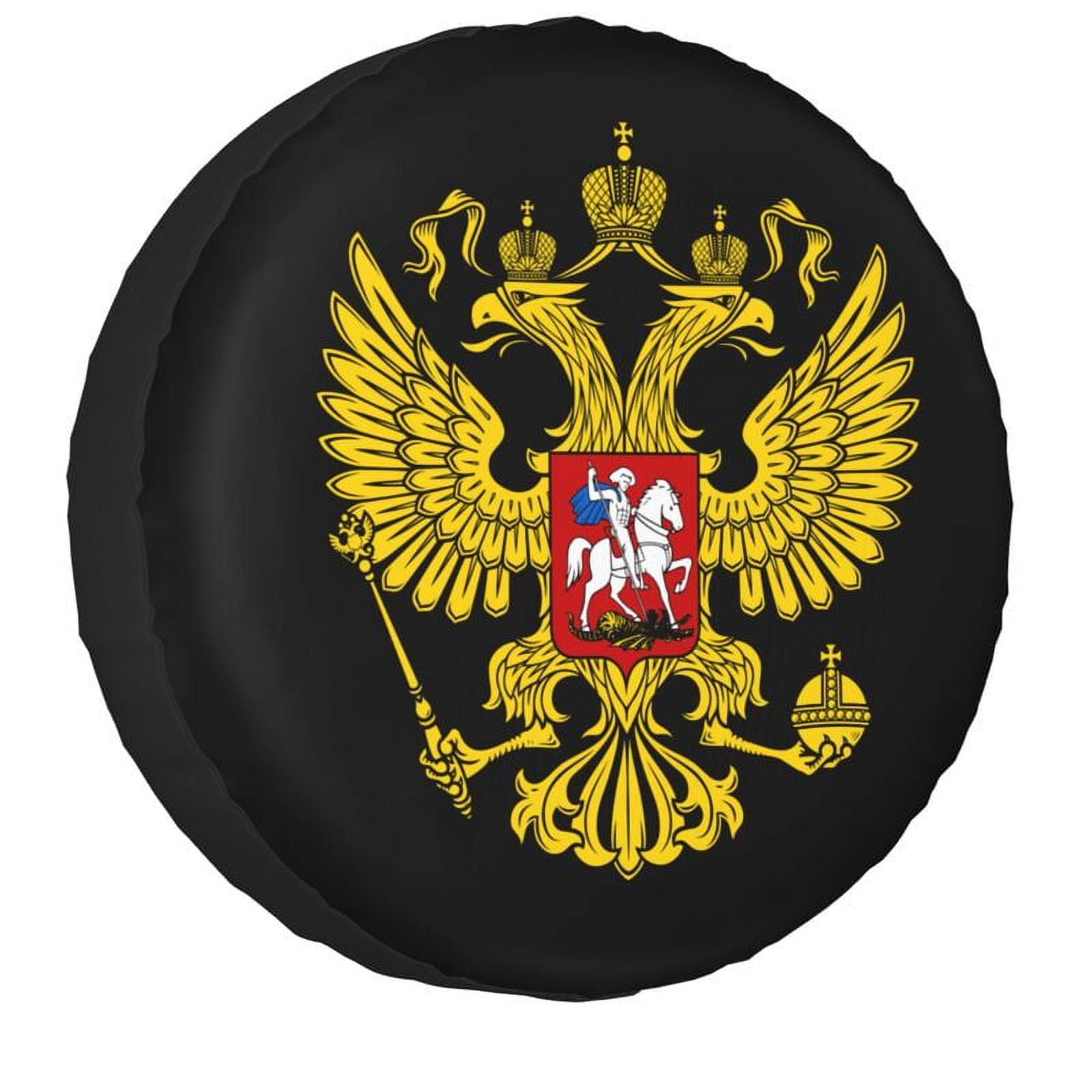 Russia Emblem Flag Map Spare Wheel Tire Cover for CRV Russian Proud RV ...