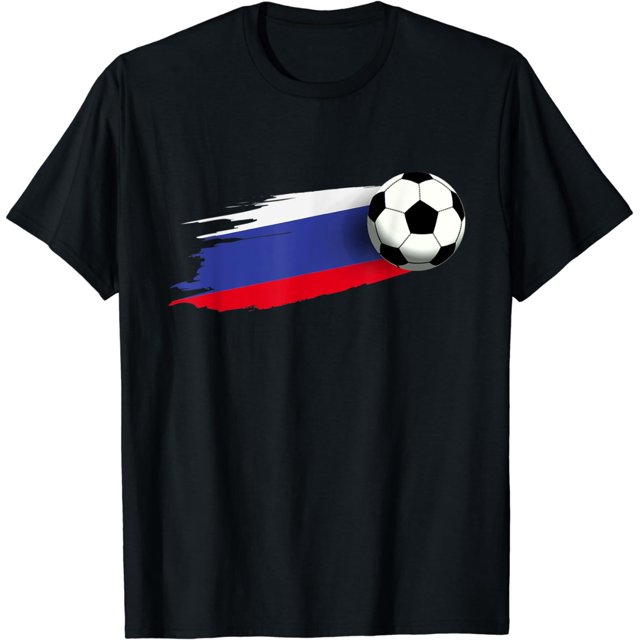 Russia Flag Jersey Russia Soccer Team Russia T-Shirt - Walmart.com