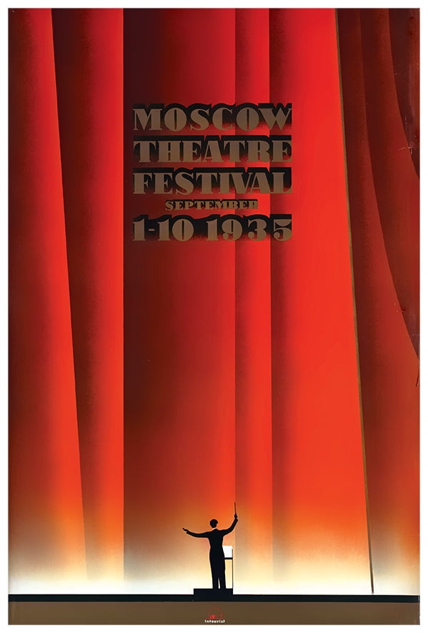 Russia - Moscow - Festival 1935 - Vintage Travel Poster (11x17Inches ...