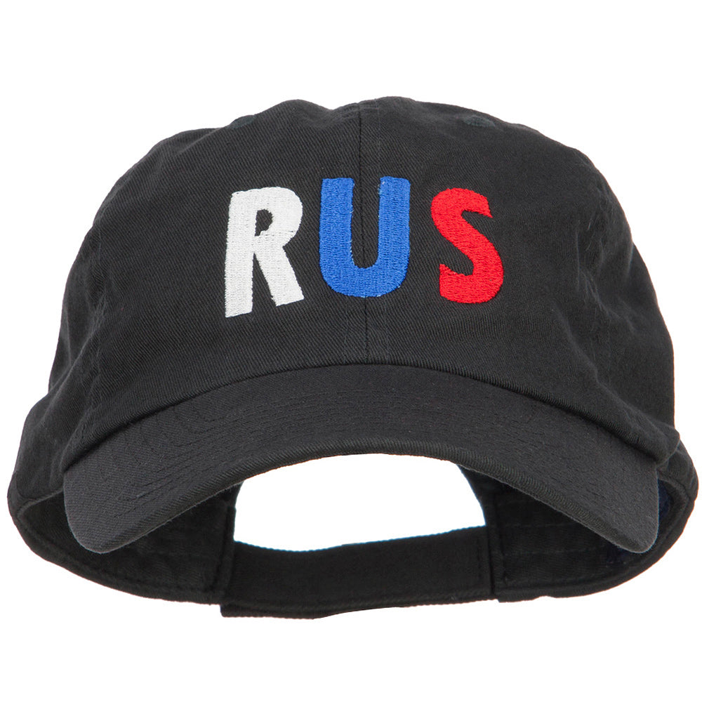 Russia RUS Flag Embroidered Low Profile Cap - Black OSFM - Walmart.com