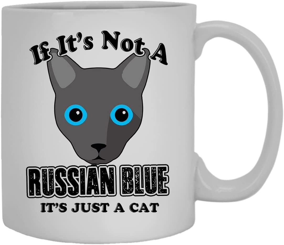 Russian Blue Cat Coffee Mug, Teacup, Large Coffee Mug 11 oz - Walmart.com