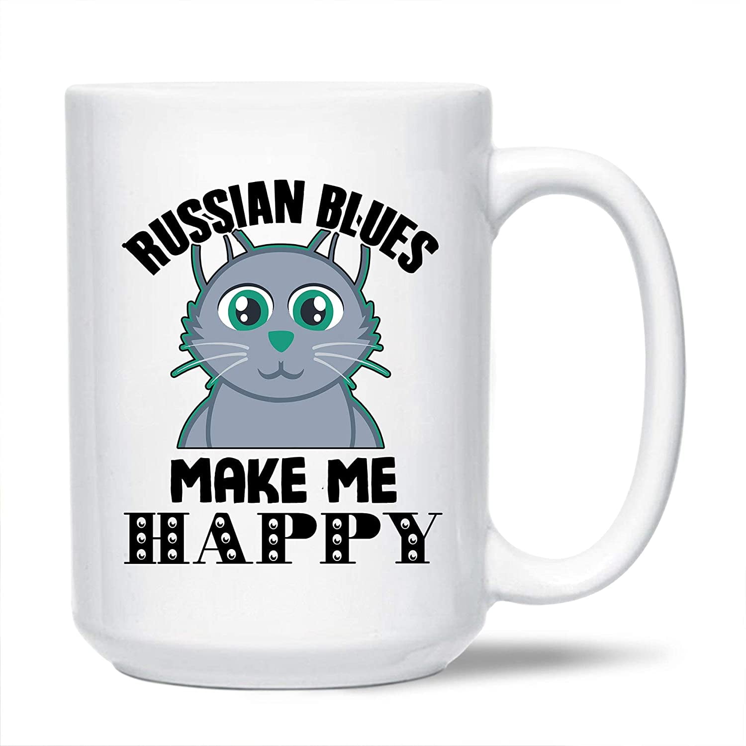 Russian Blue Cat Tea Cup Gifts For Family / Friends, Russian Blues Make ...