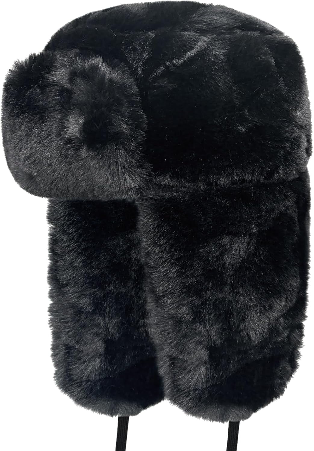Russian Cap Faux Fur Winter Ear Flap Trooper Aviator Hat Hunting Hat ...