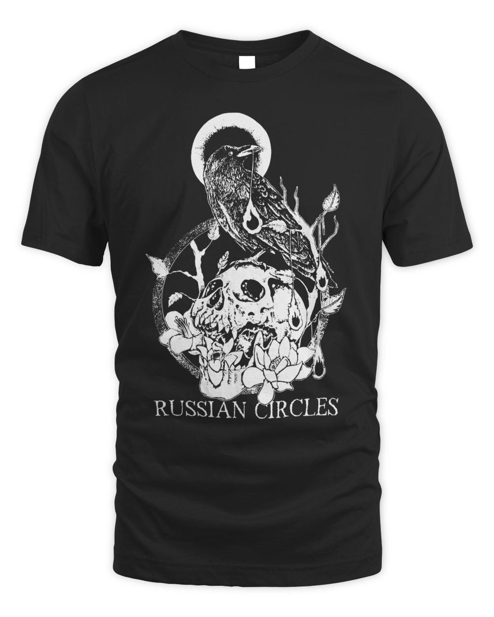 Russian Circles Merch Raven Skull Shirt - Walmart.com