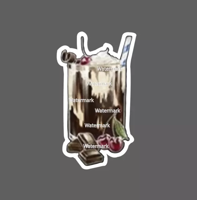 Russian Cream Sticker Drink Waterproof Sticker Phone Decal Water Bottle ...