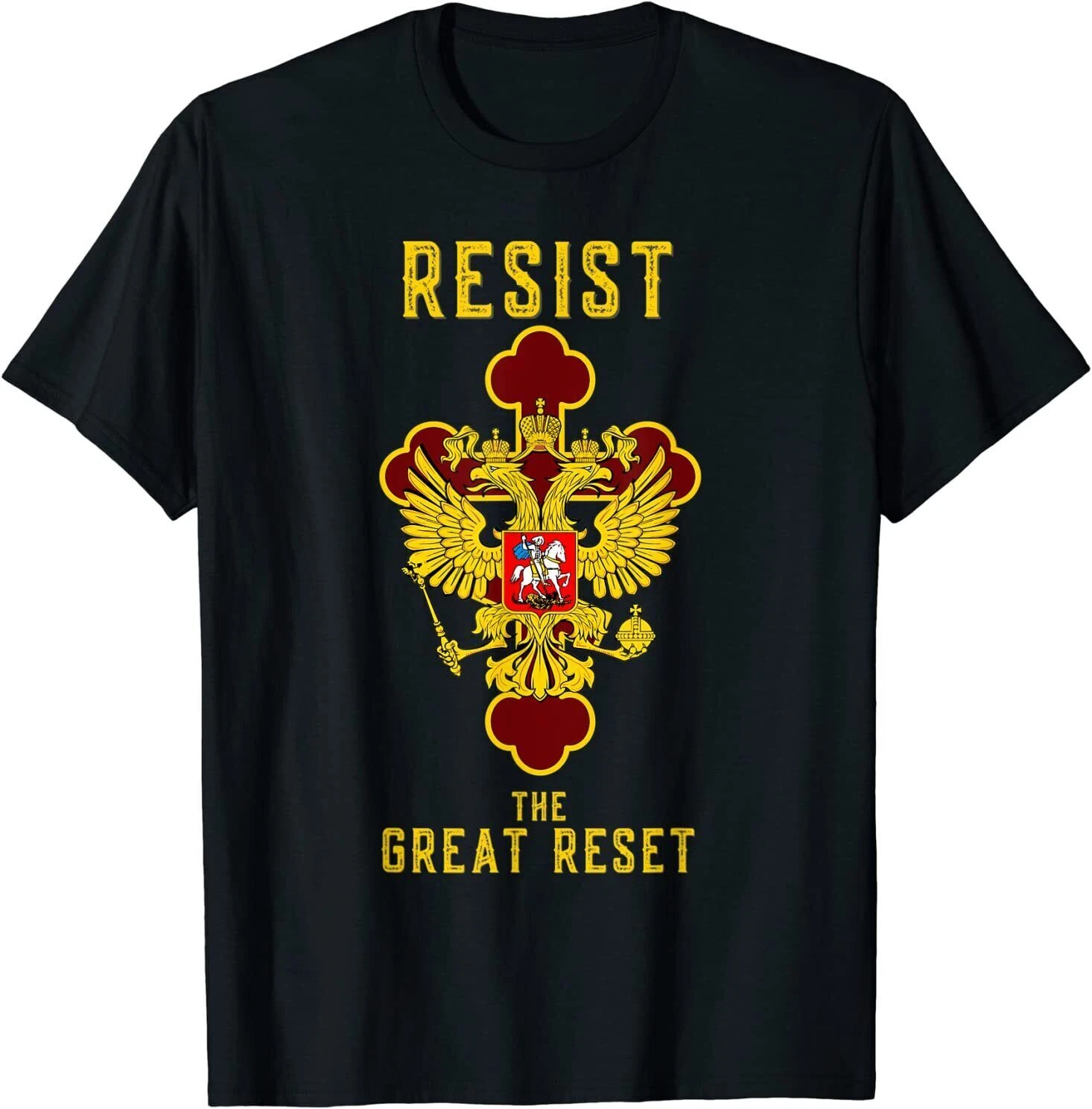 Russian Eagle Russia Resist The Great Reset Best Vintage T-Shirt - All ...