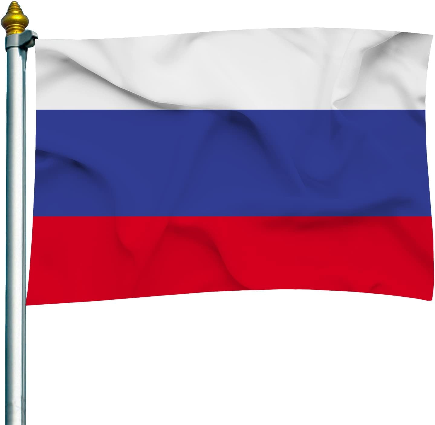 Russian Flag Russia National Flag, 3Ply Polyester Heavy Duty Double ...