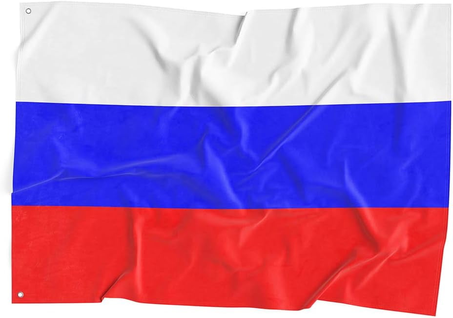 Russian Flag Russia National Flag Polyester Fiber 3x5 Feet Flag, Bright ...