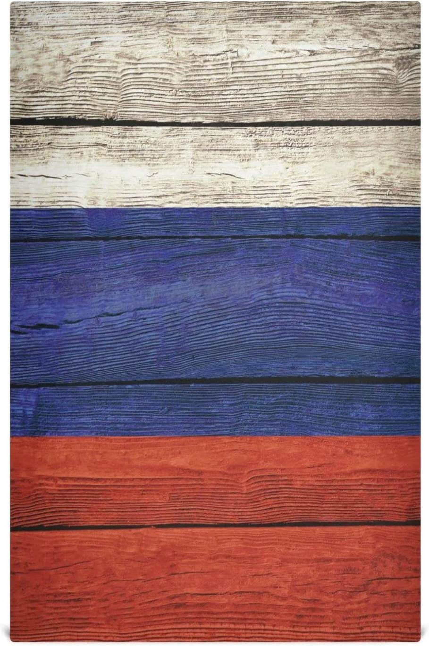 Russian Flag Wooden Tea Towels Set of 6 Kitchen Dish Cloth with Hanging ...