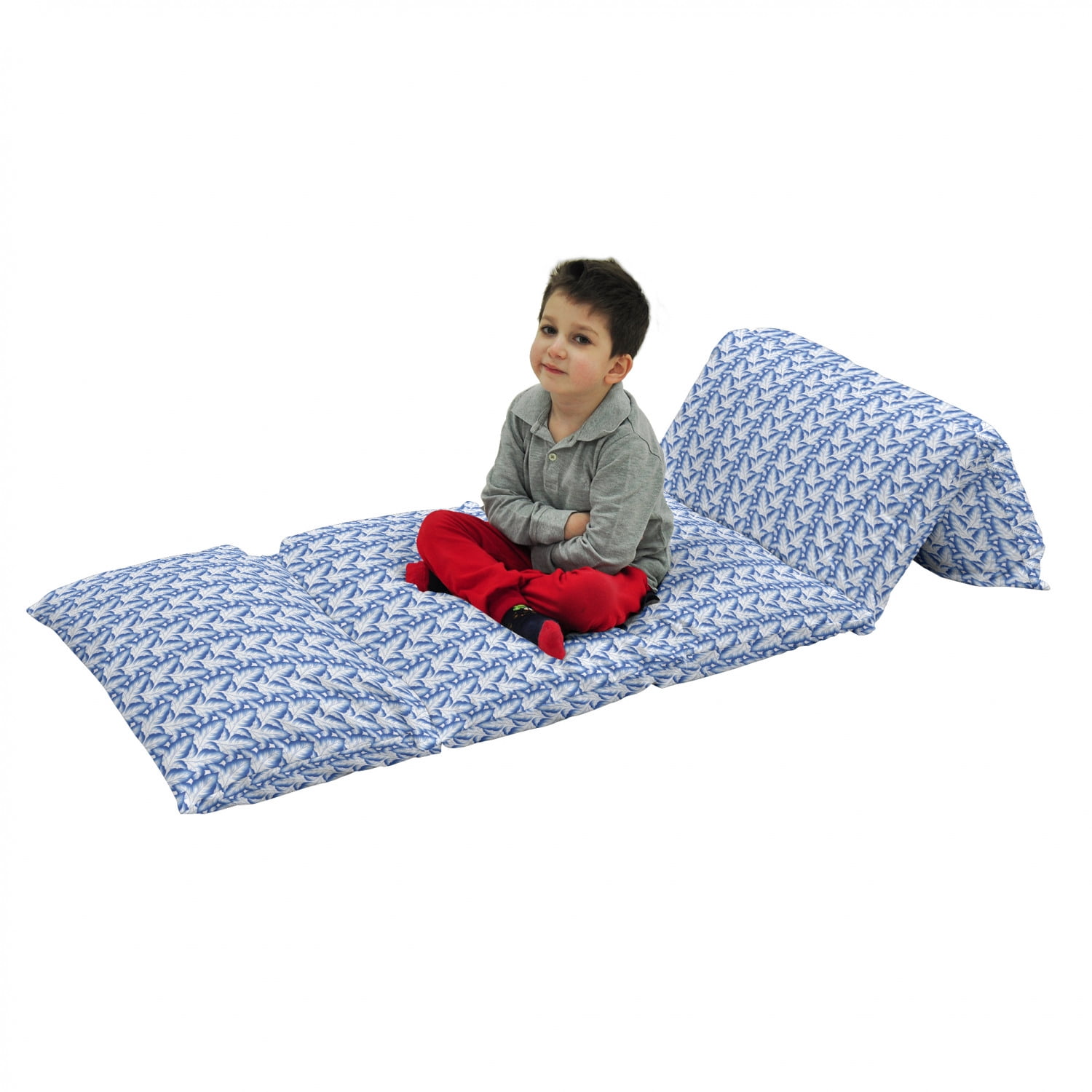 Russian Floor Pillow Lounger Cover, Flower Leaves Porcelain Style ...