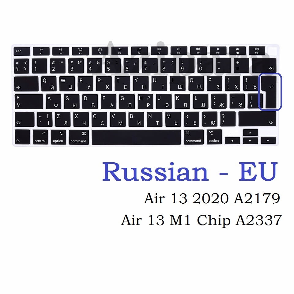 Russian Keyboard Skin for Macbook Air 13 Pro 14 16 M2 M1 2022 2021 Air ...