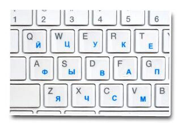 Russian Keyboard Stickers Transparent Paster Tags Strong Viscosity ...