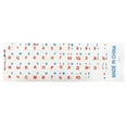 Russian Keyboard Stickers with Red and Blue Font for Laptops, Easy Peel ...