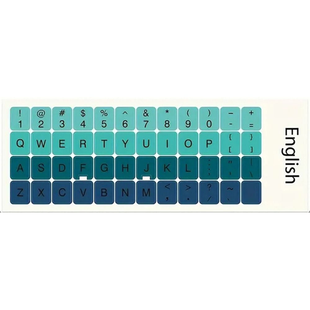 Russian Letter Keyboard Sticker Dust-proof English Laptop Keypad Film ...