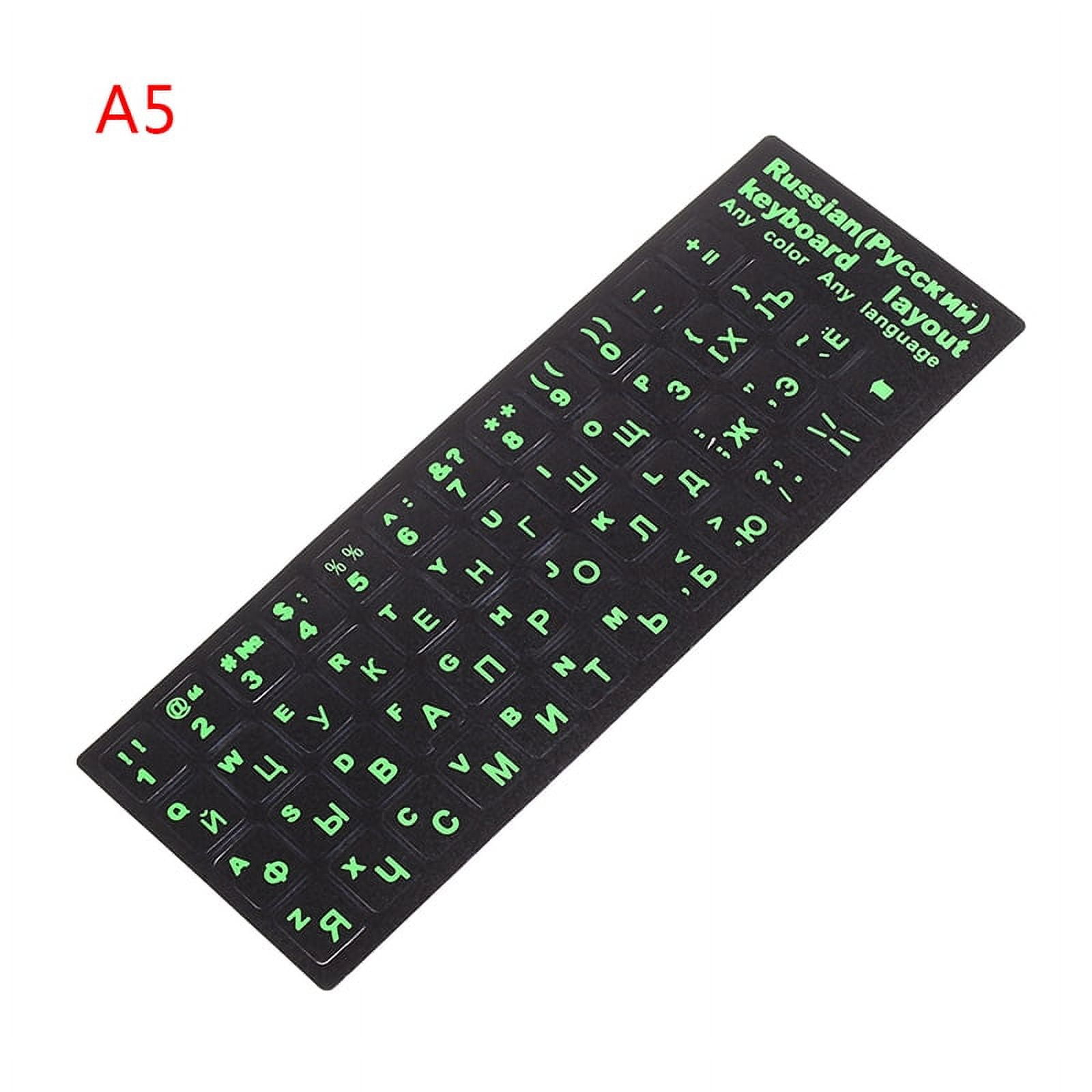 Russian Letters Keyboard Stickers For Notebook Computer Desktop ...