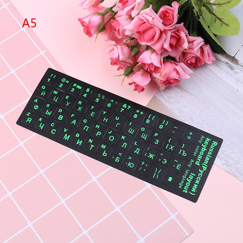 Russian Letters Keyboard Stickers For Notebook Computer Desktop ...