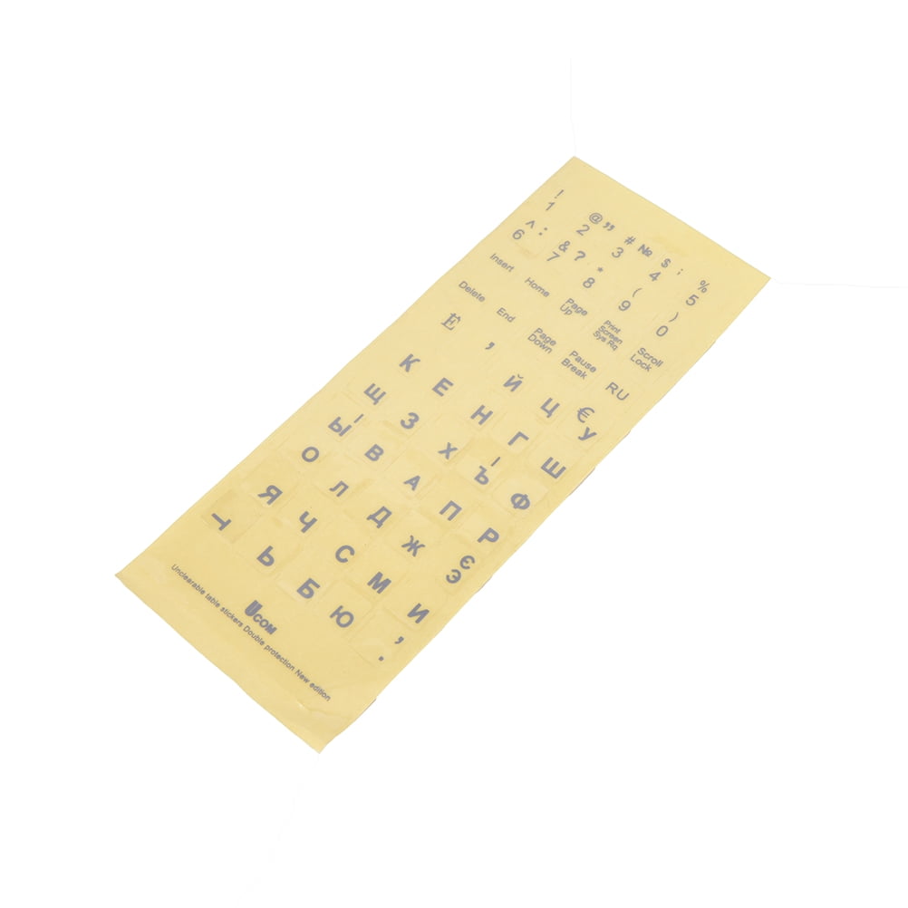 Russian Letters Keyboard Stickers For Notebook Computer Desktop ...